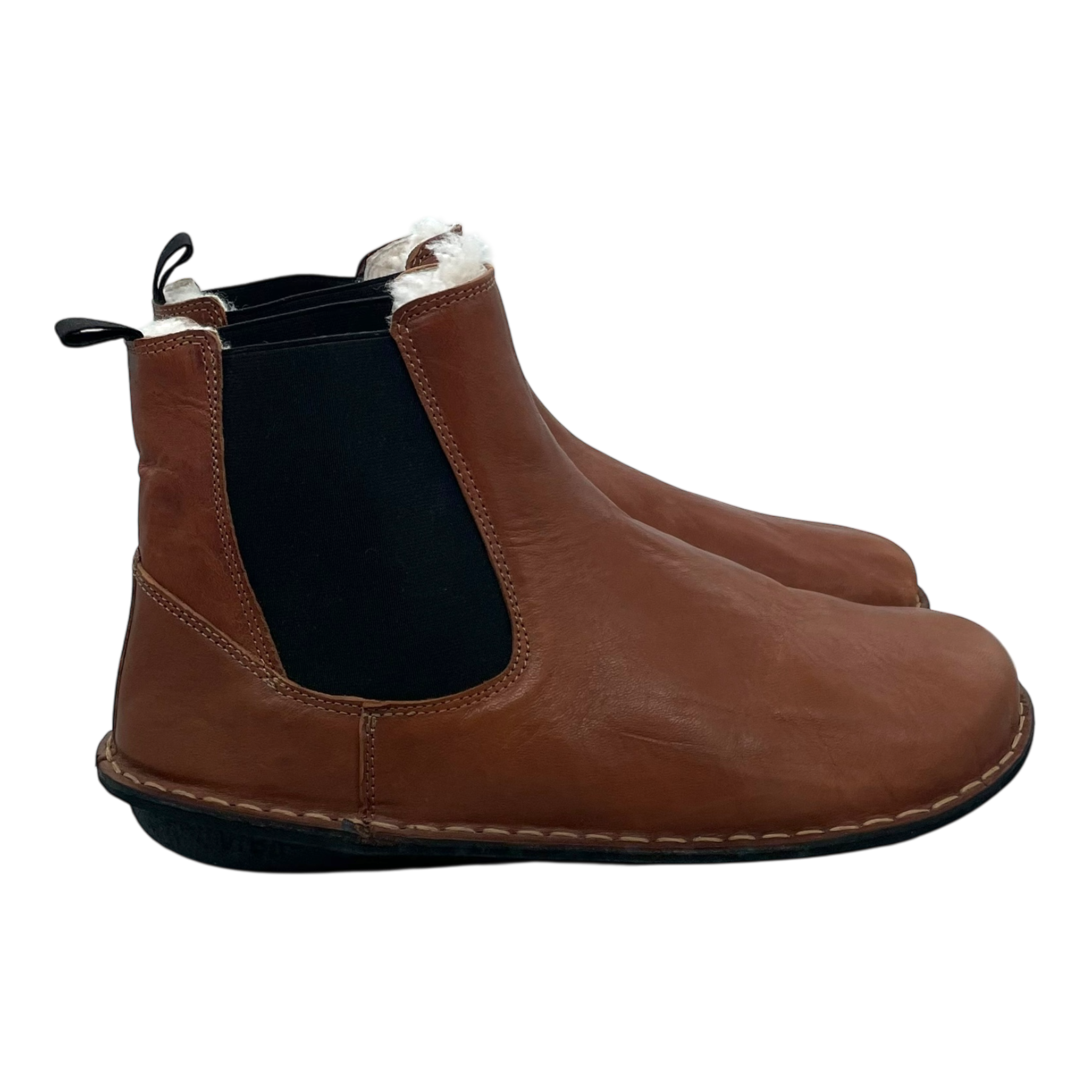 VIBAe Helsinki leather shearling boots, cognac brown | 42 – Ninyes